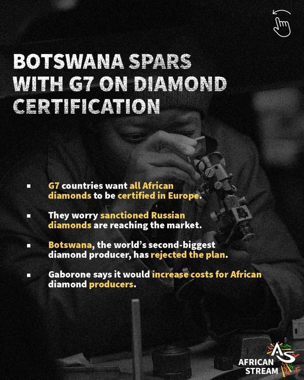Botswana Spars With G7 Over Diamond Certification | sankofaonline.com
