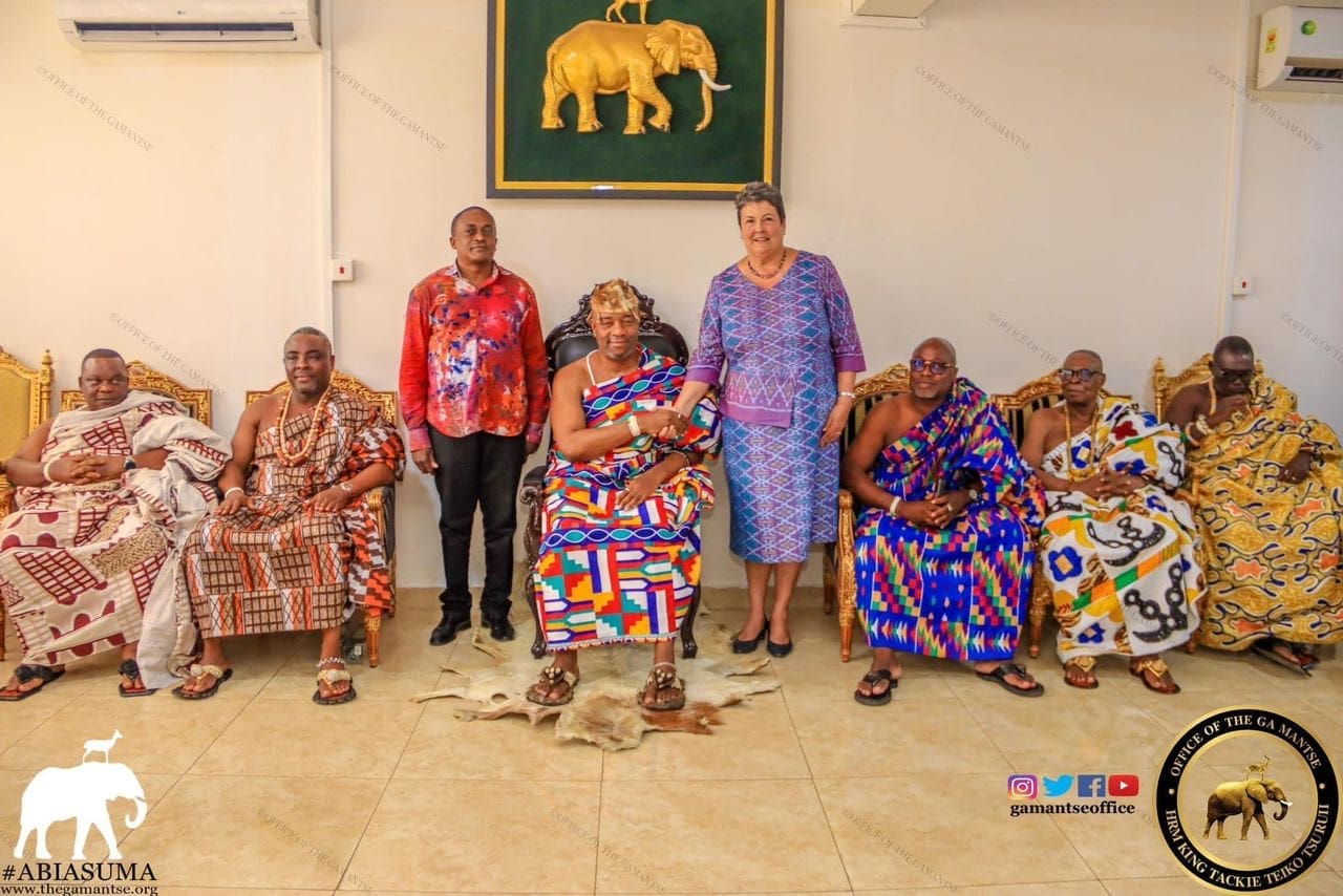 US Ambassador Virginia Palmer Pays Respectful Visit to Ga Mantse and ...