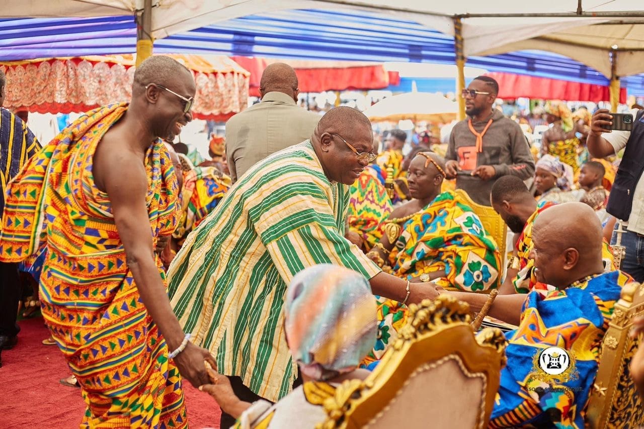 Regional NDC Leaders Pay Courtesy Call on Togbe Afede During Yam ...