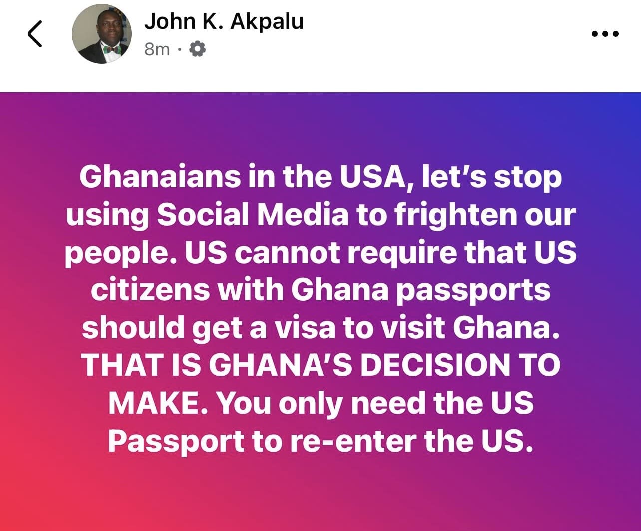 Clearing Up Confusion: Immigration Attorney John K. Akpalu Clarifies ...